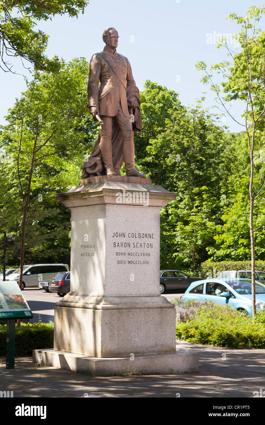 Statue of Field Marshal Lord Seaton in Peninsula Square Stock Photo - Alamy