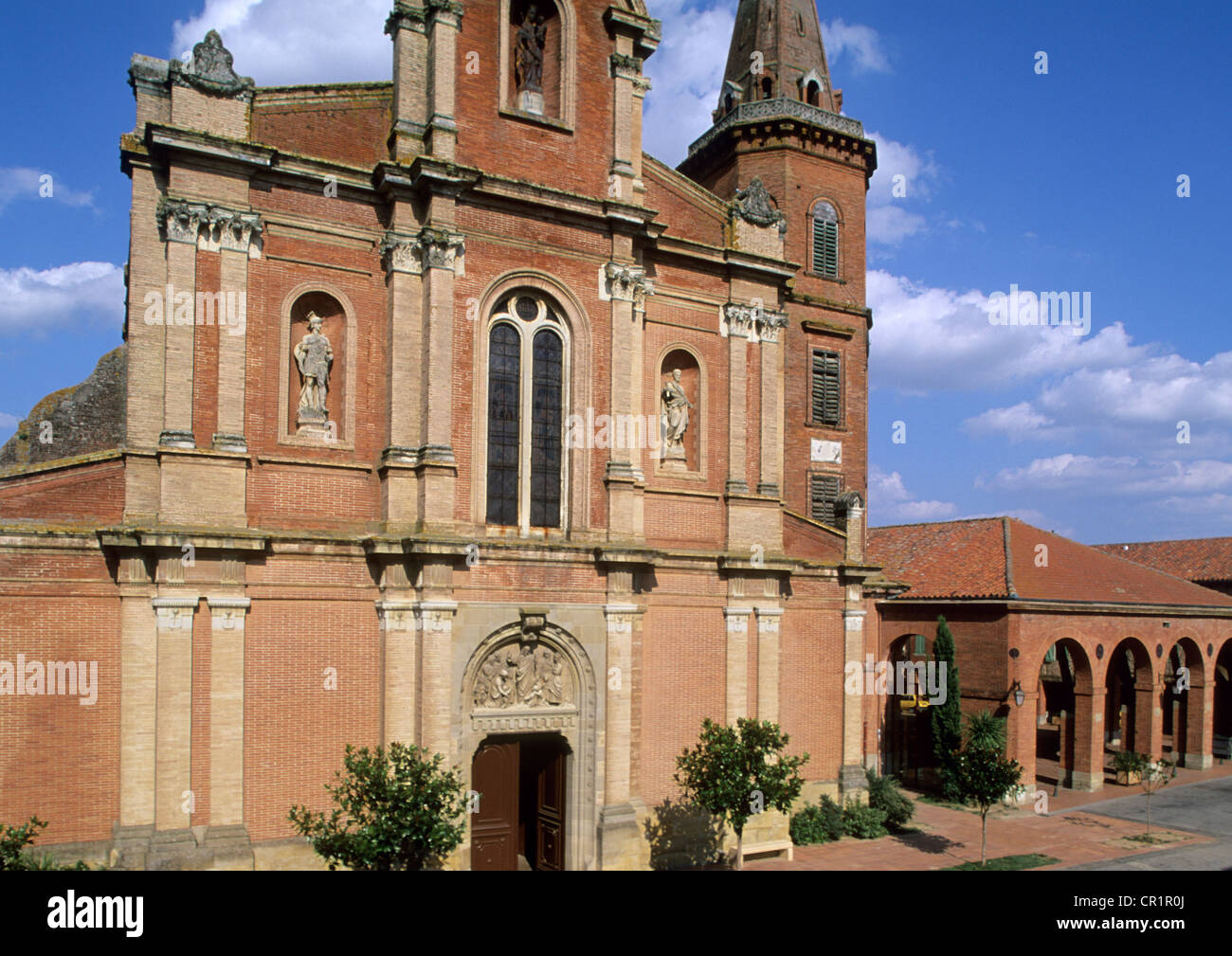 France, Ariege, Pamiers area, Mazeres, bastide ( medieval fortified ...