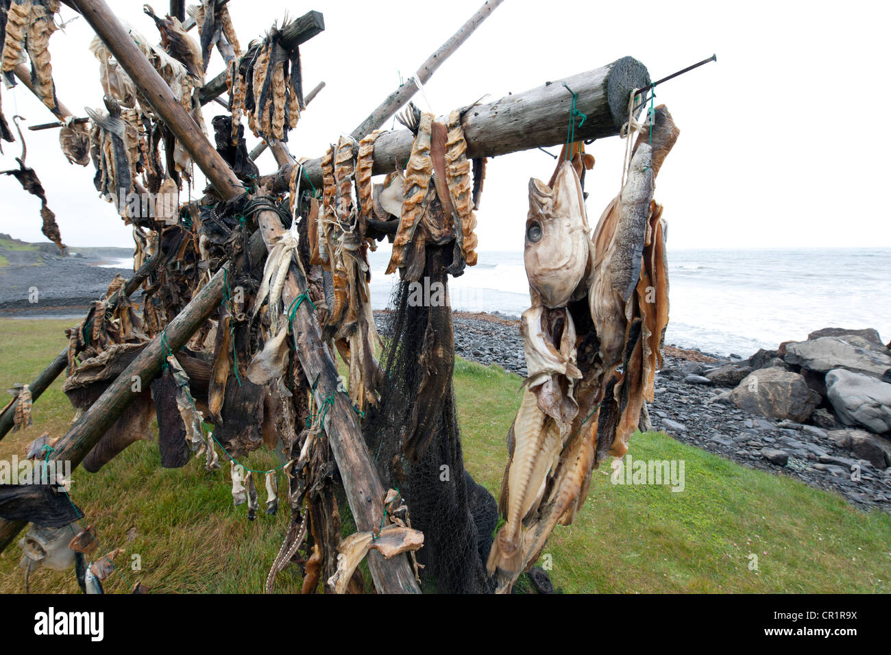 Outdoor fish drying rack hi-res stock photography and images - Alamy