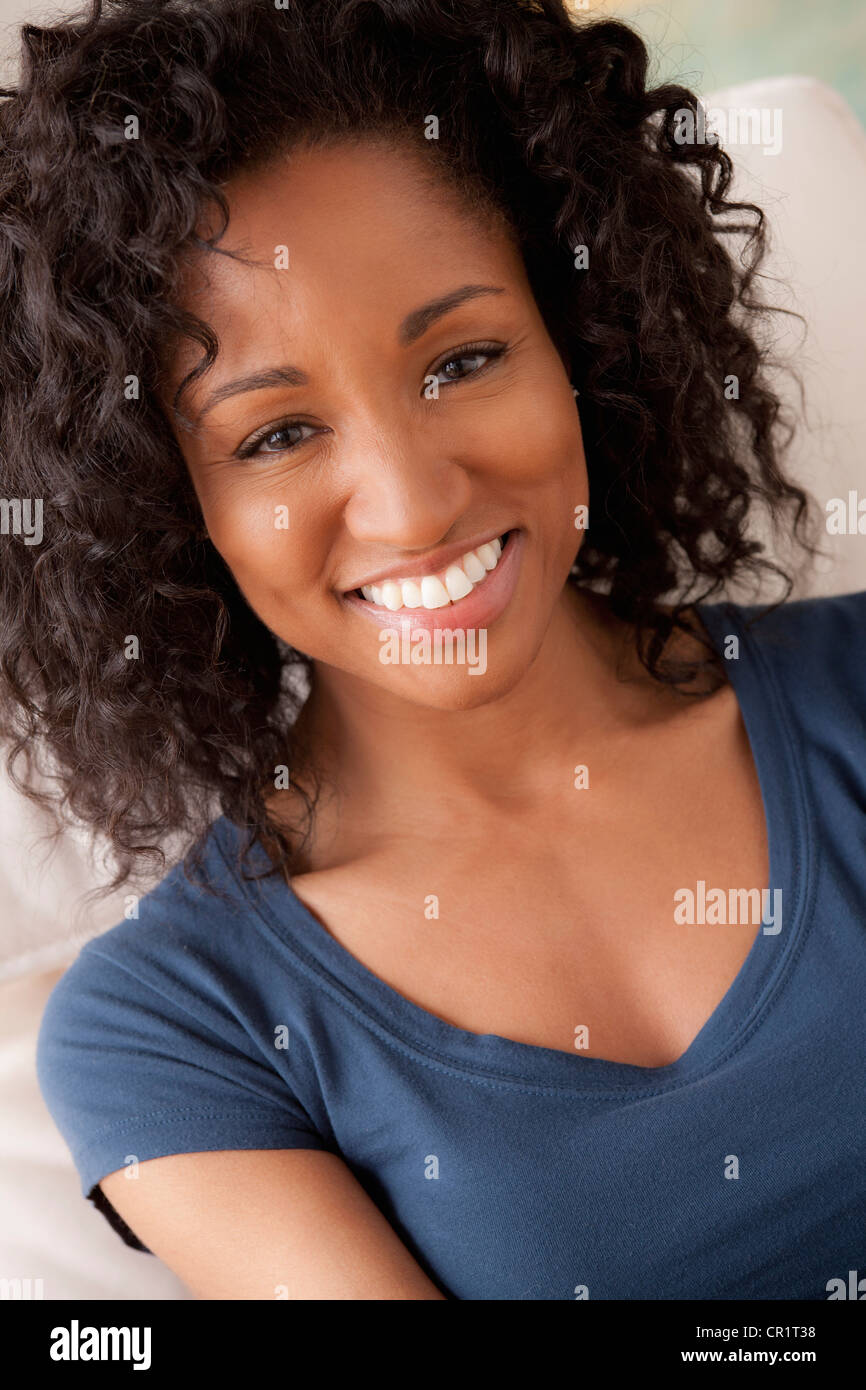 USA, California, Los Angeles, Portrait of smiling woman Stock Photo - Alamy