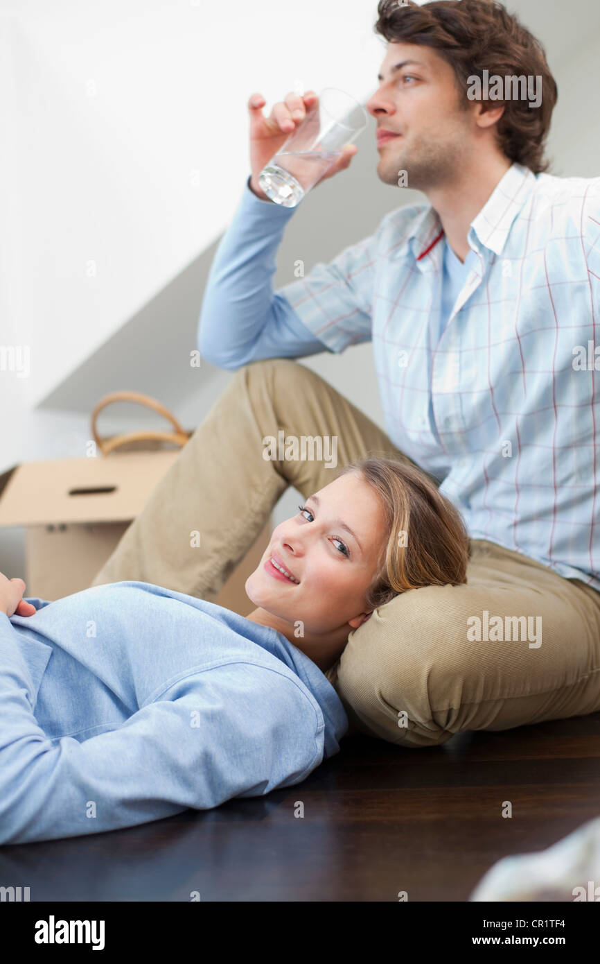 Guy inside relaxing hi-res stock photography and images - Alamy