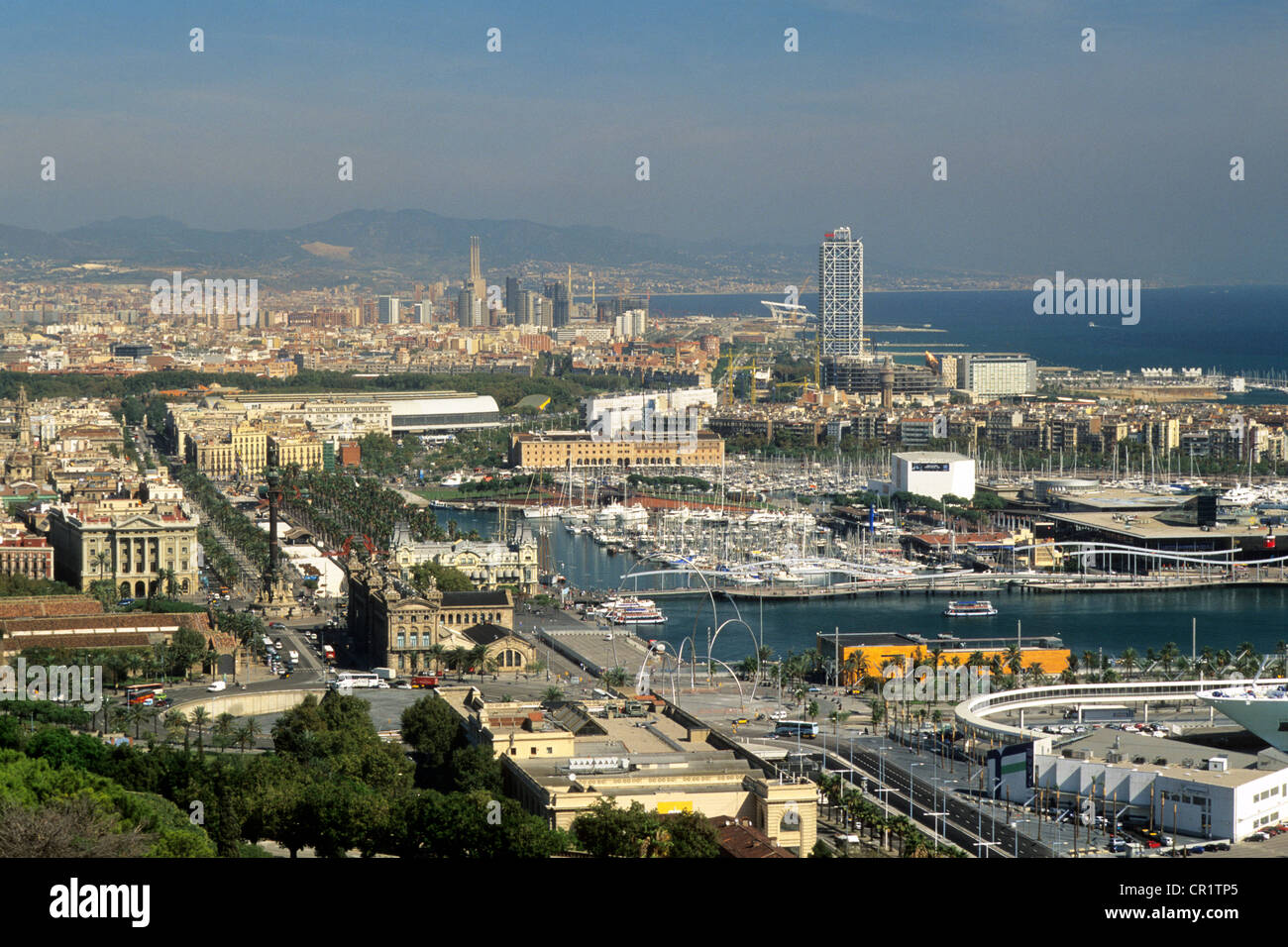 City view from montjuic hi-res stock photography and images - Alamy