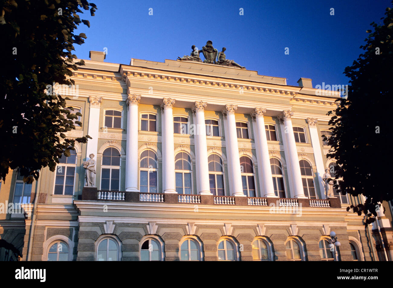 Russia, St Petersburg, UNESCO World Heritage, facade of the Winter ...