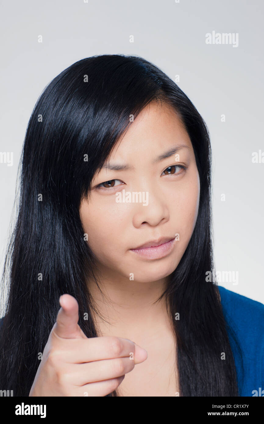 Warning finger hi-res stock photography and images - Alamy