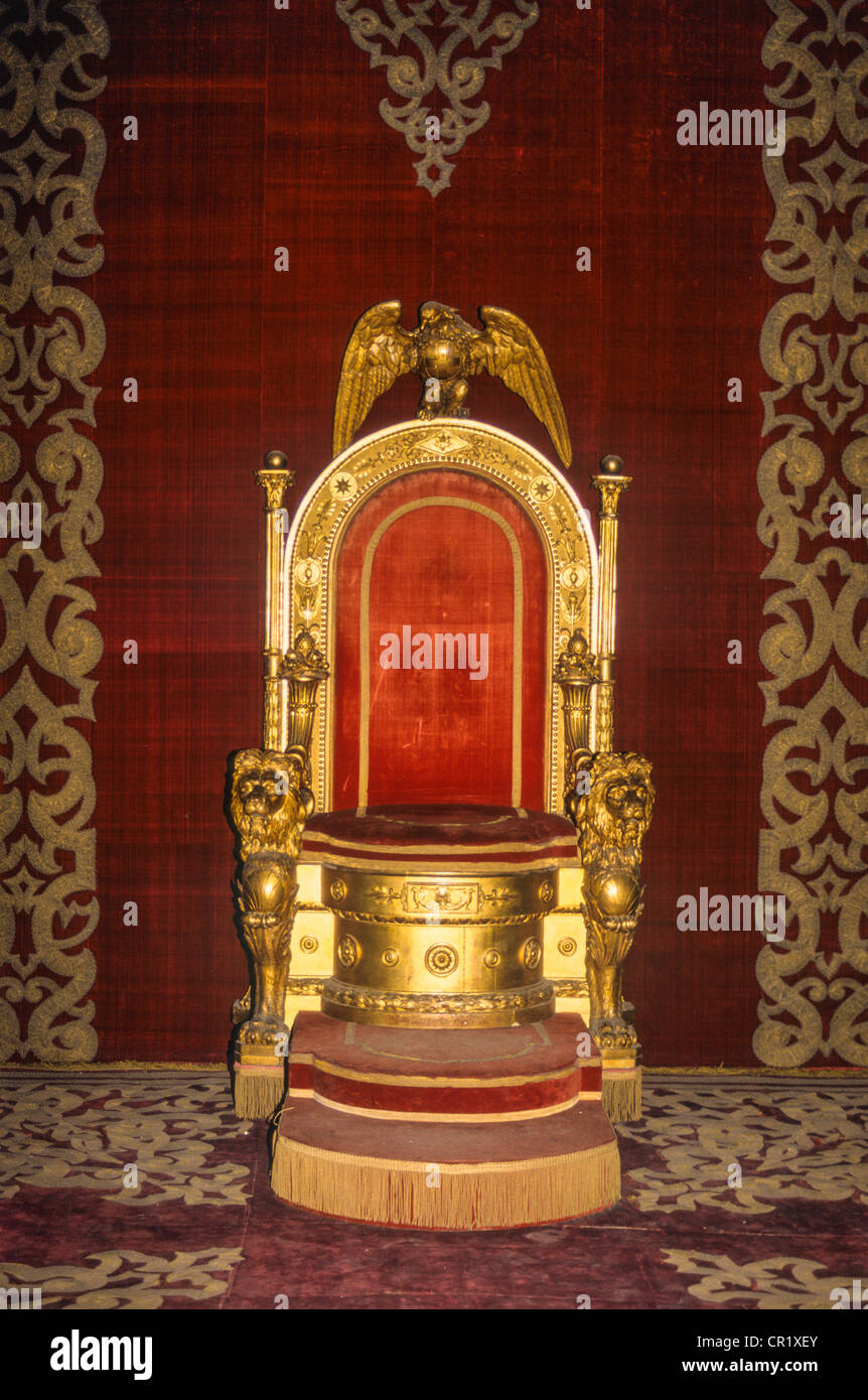 Europe Italy Campania Naples , throne room Stock Photo - Alamy