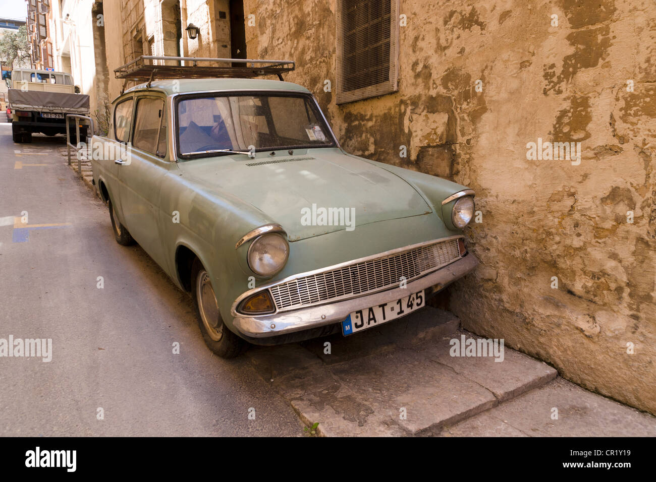 Classic car in Valletta, Malta Stock Photo - Alamy