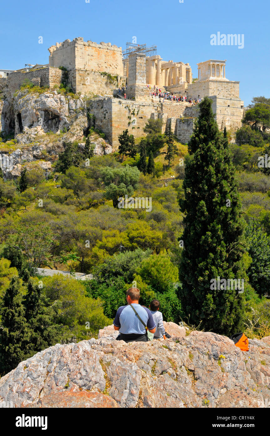 The Acropolis Athens Greece Ancient Building Stock Photo - Alamy
