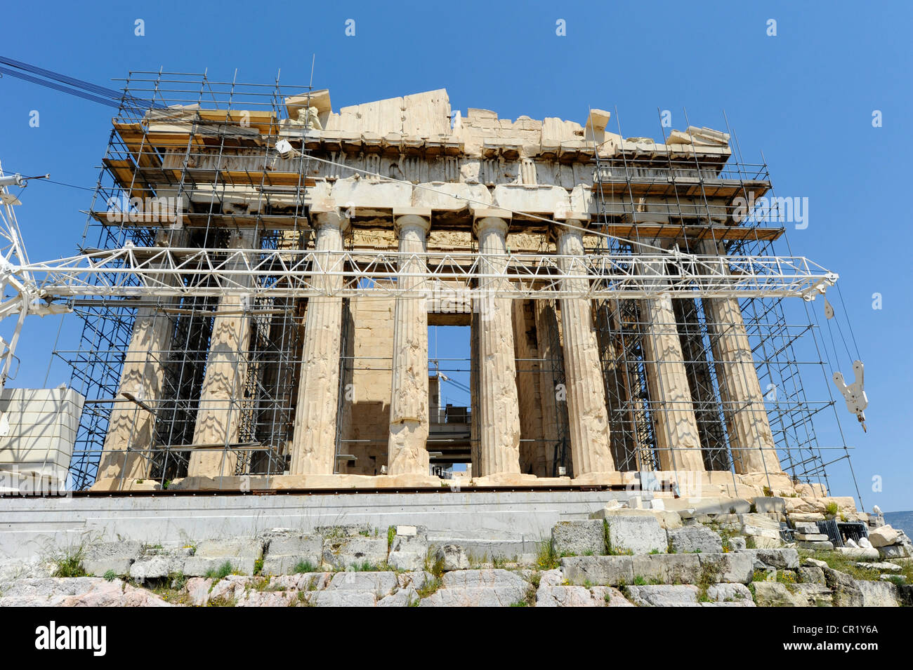 The Parthenon Acropolis Athens Greece Kallikrates Iktinos Athena Stock ...