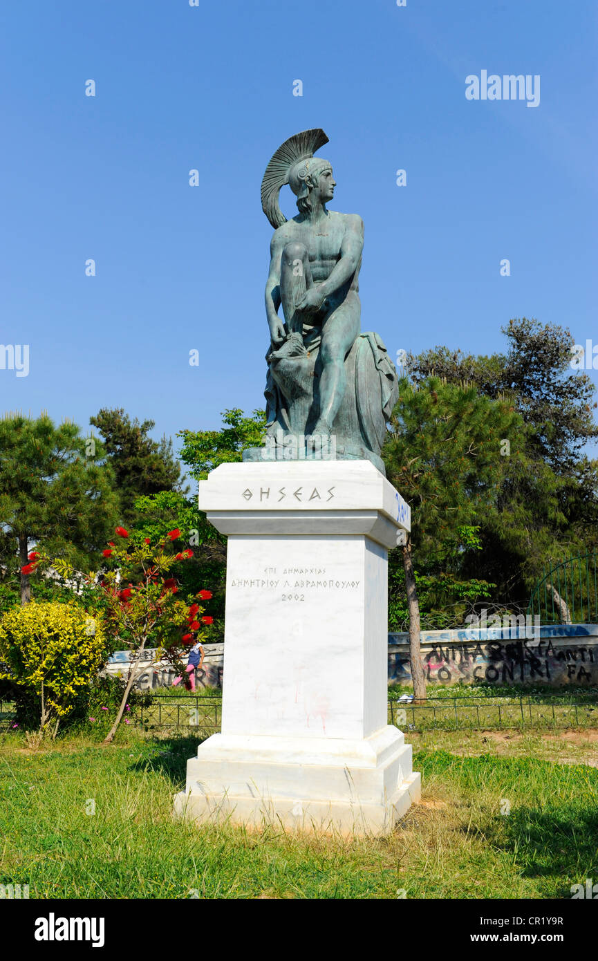 Statue downtown Athens Greece Stock Photo - Alamy