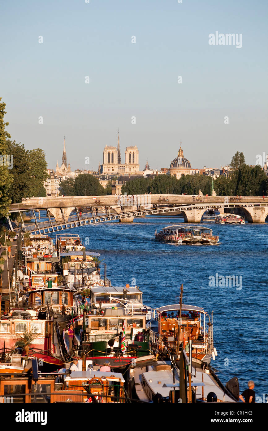 France, Paris, Seine River banks UNESCO World Heritage, Left Bank ...