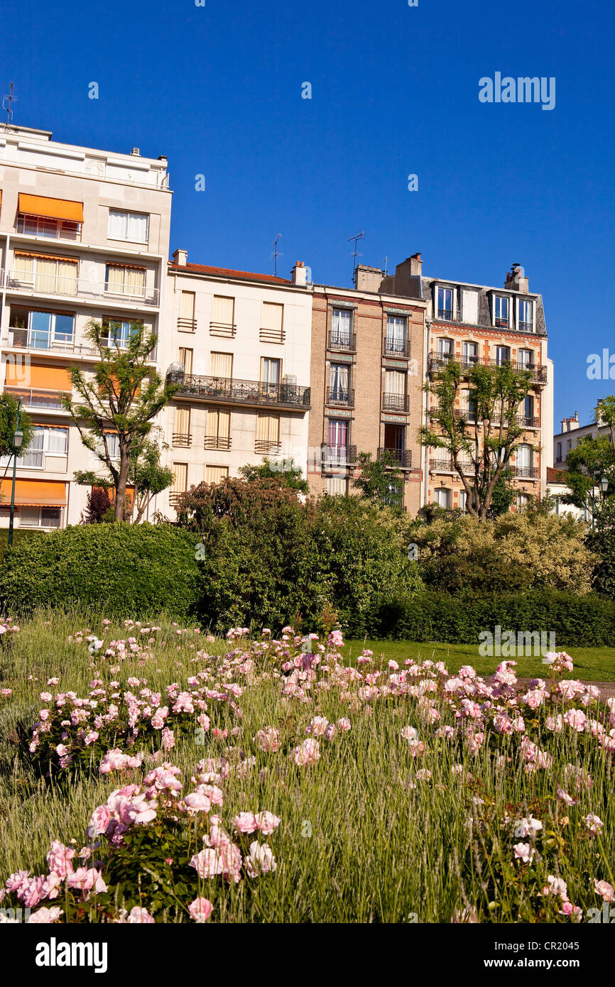 France, Val-de-Marne, Vincennes, jardin du Cours Marigny Stock Photo ...