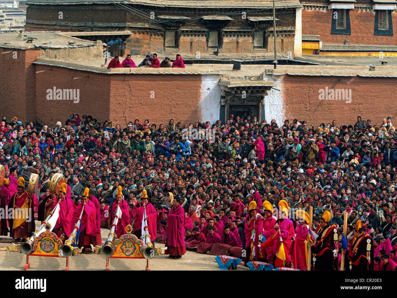 China, Gansu Province, Xiahe, Labrang, Labrang Monastery of Gelug or ...