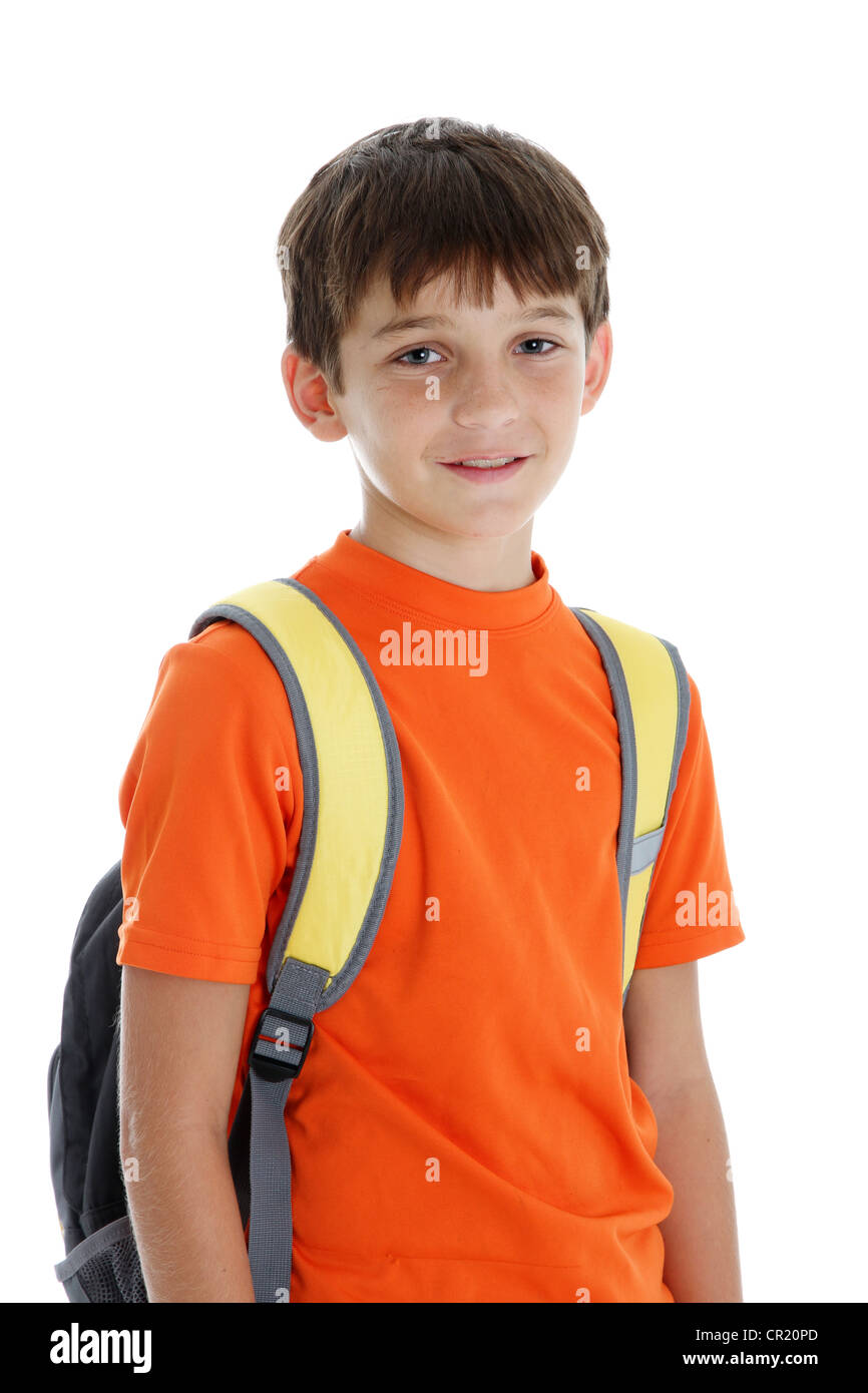 Picture of a child going to school set on white background Stock Photo ...