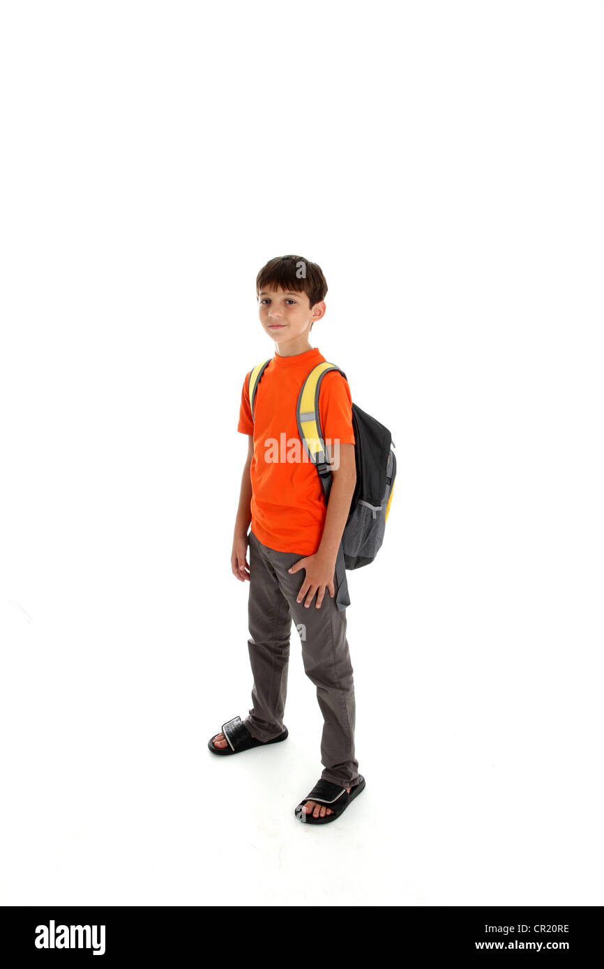 Middle School Boy Standing