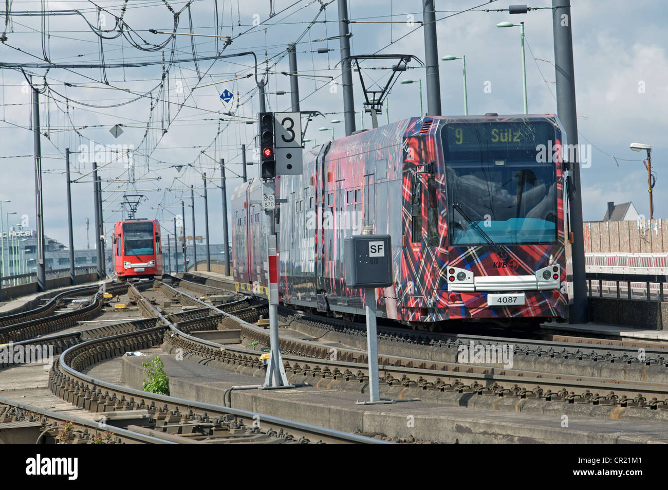 Trams Cologne Germany Stock Photo - Alamy