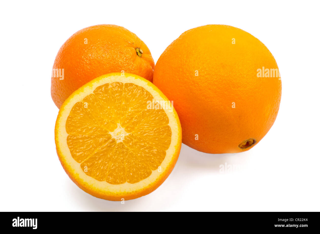 image of a fresh whole orange isolated on white Stock Photo - Alamy