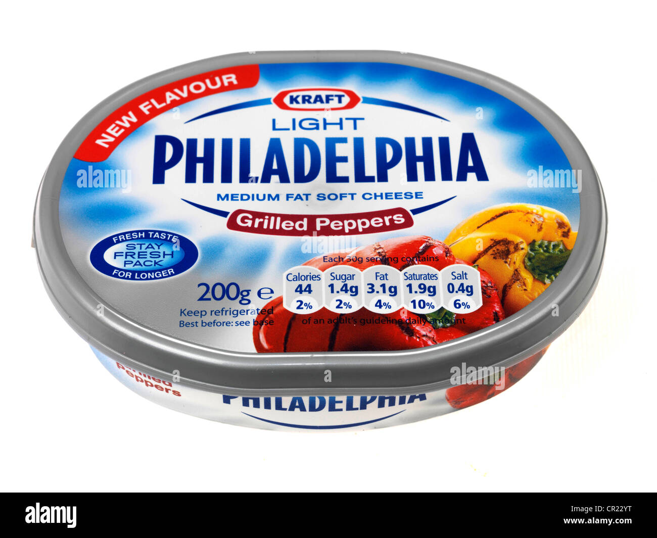 Tub of Philadelphia Soft Cheese Stock Photo - Alamy