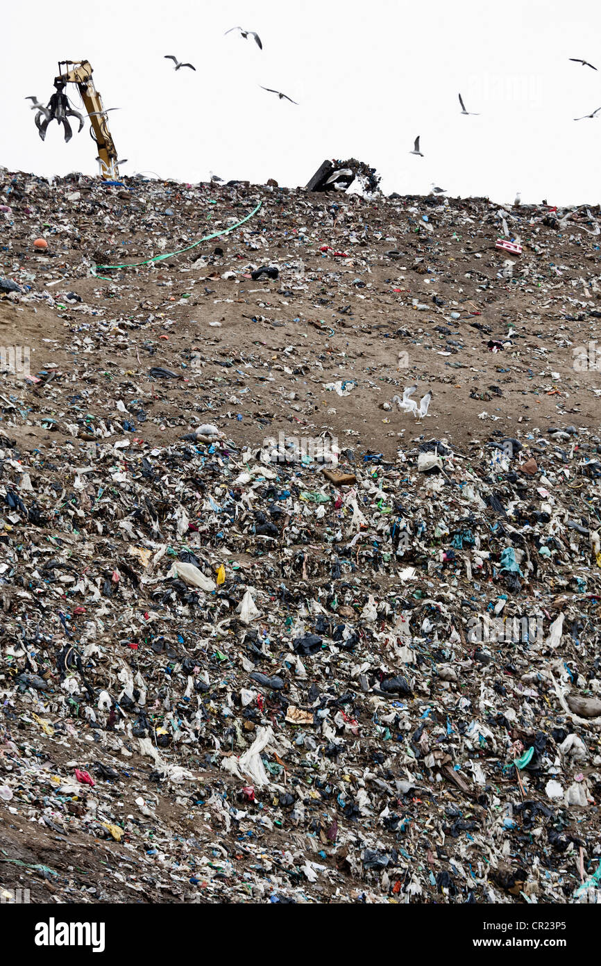 Landfill at garbage collection center Stock Photo - Alamy