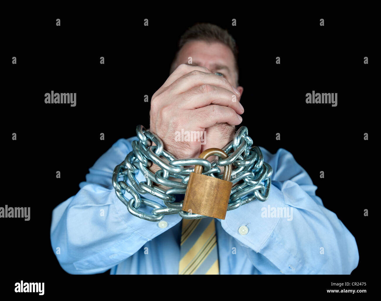 Chained male hi-res stock photography and images - Alamy
