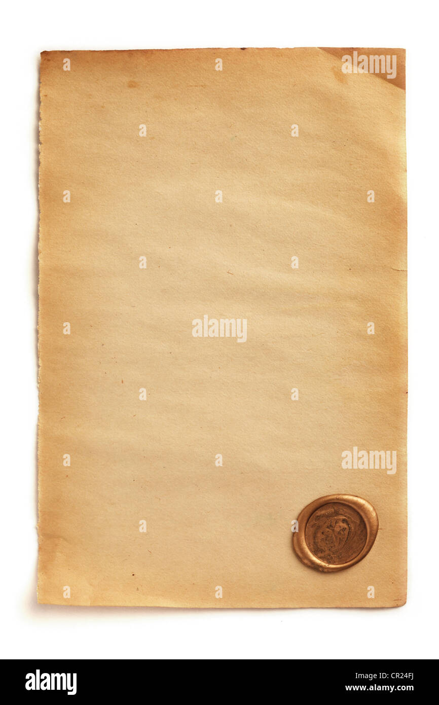Old document paper hi-res stock photography and images - Alamy