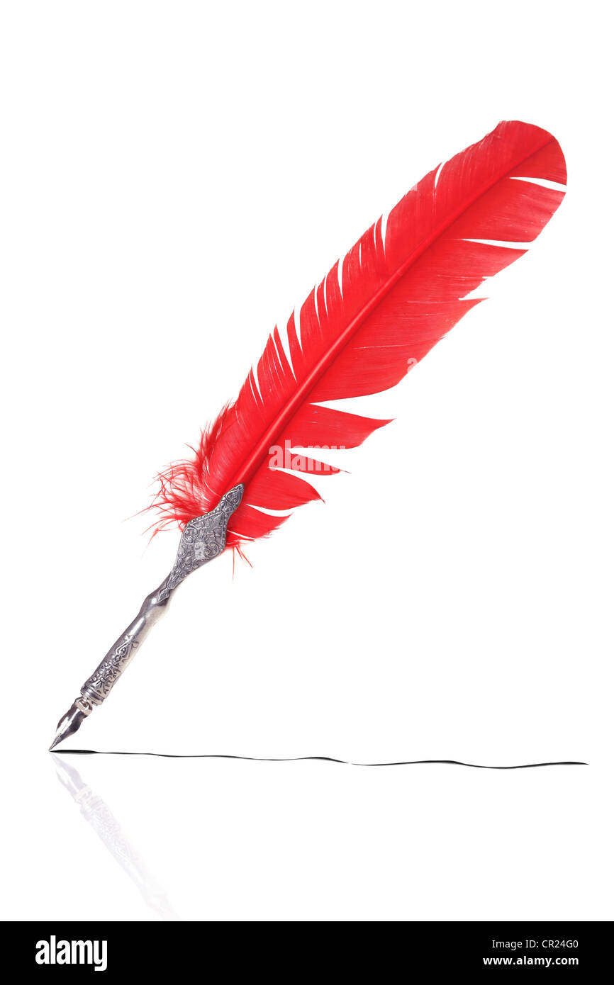 Quill pen and ink Cut Out Stock Images & Pictures - Alamy