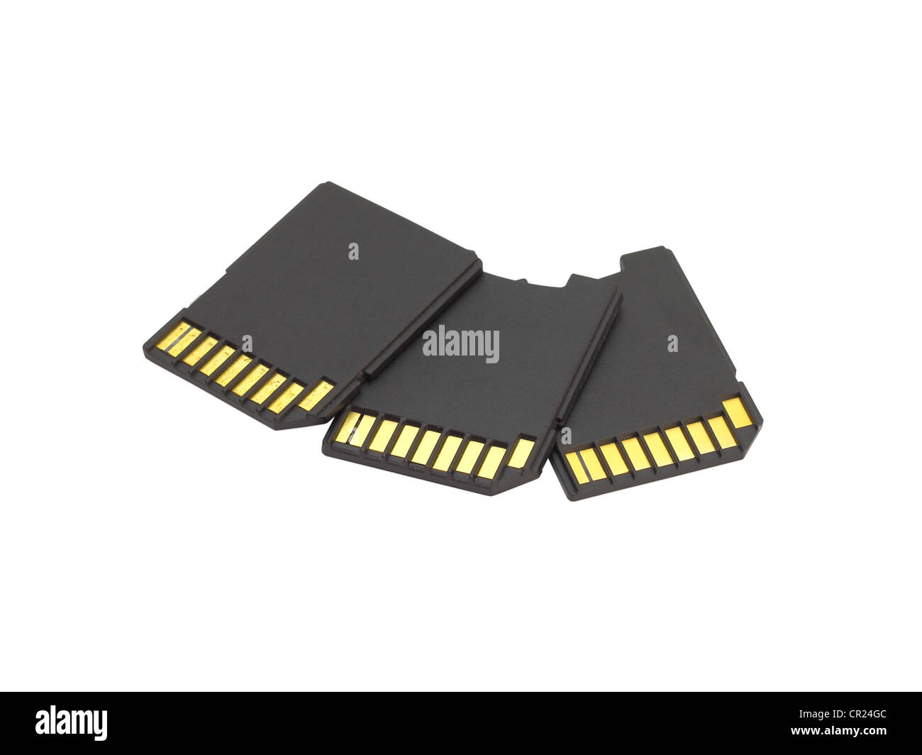 Secure Digital memory cards on white background Stock Photo - Alamy