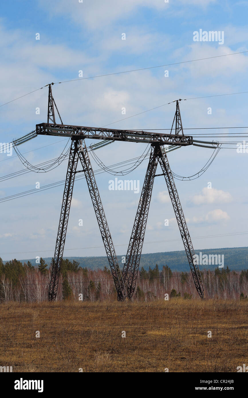 electrical grid near field Stock Photo - Alamy