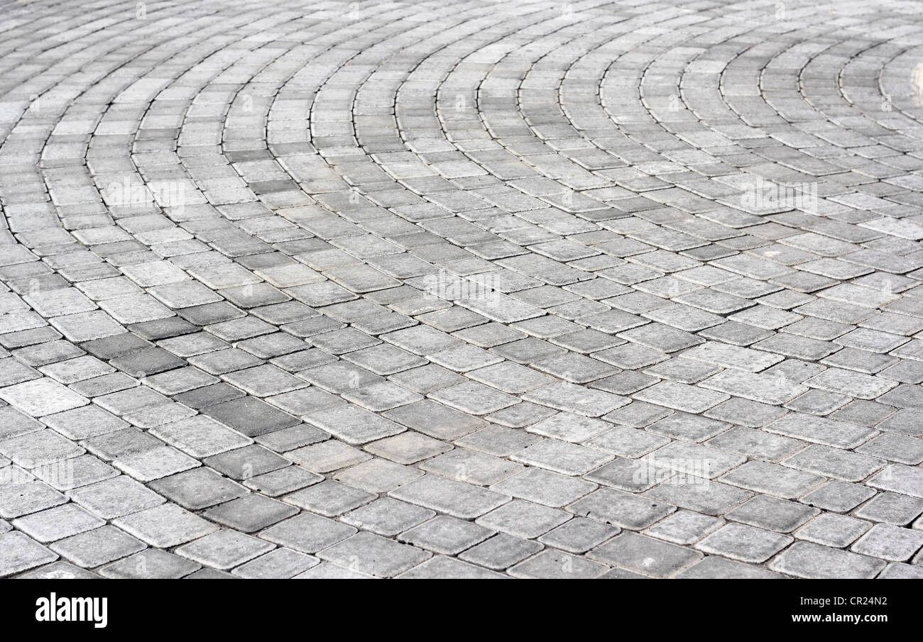 Paving stones texture a round Stock Photo - Alamy
