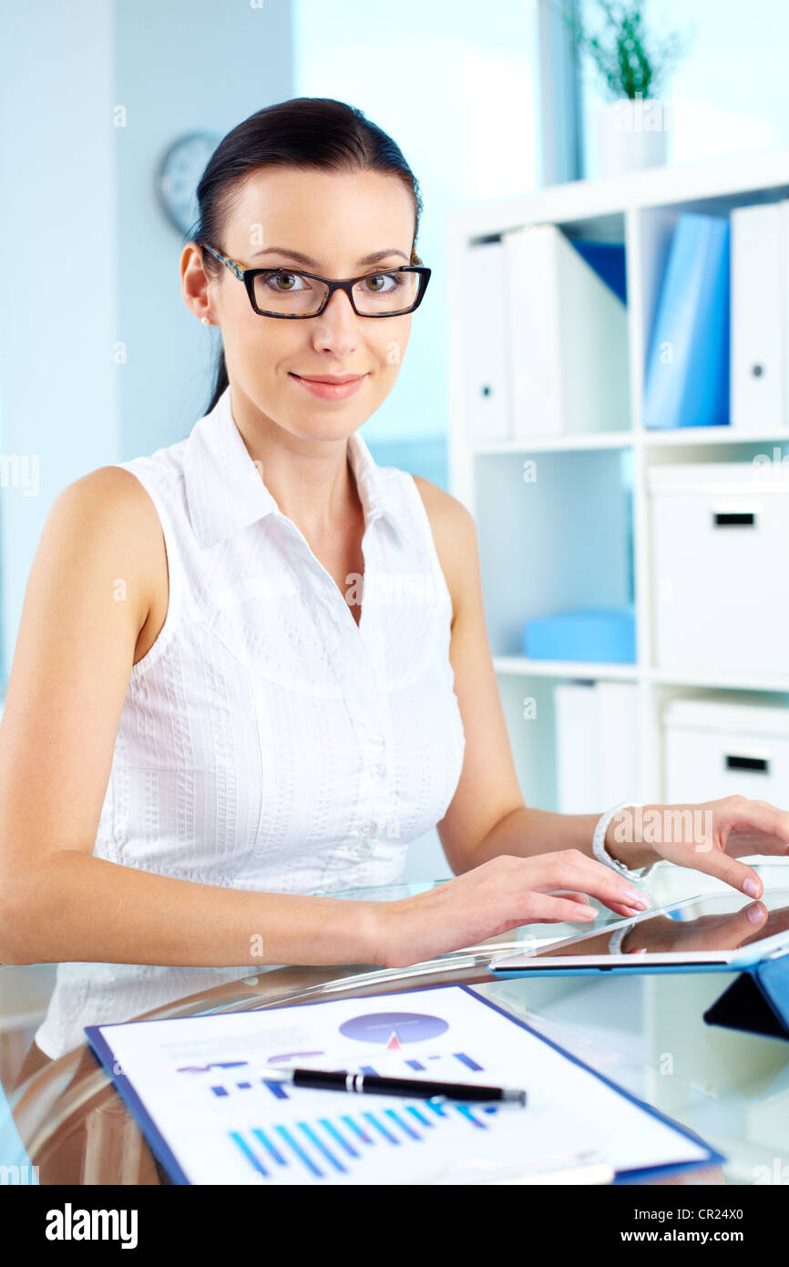Portrait of a female entrepreneur working in her office Stock Photo - Alamy