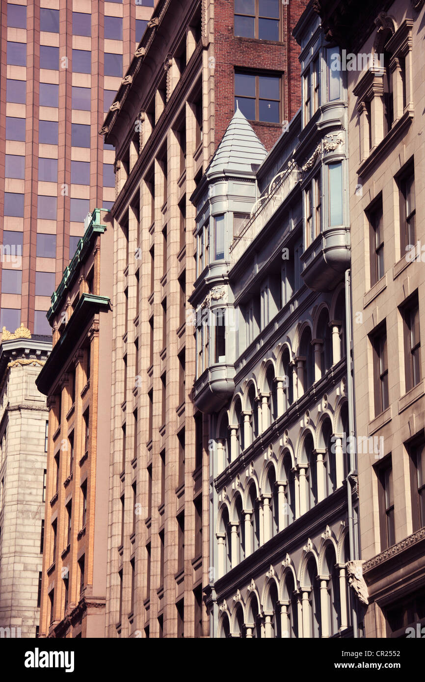Architecture of downtown of Boston Stock Photo - Alamy