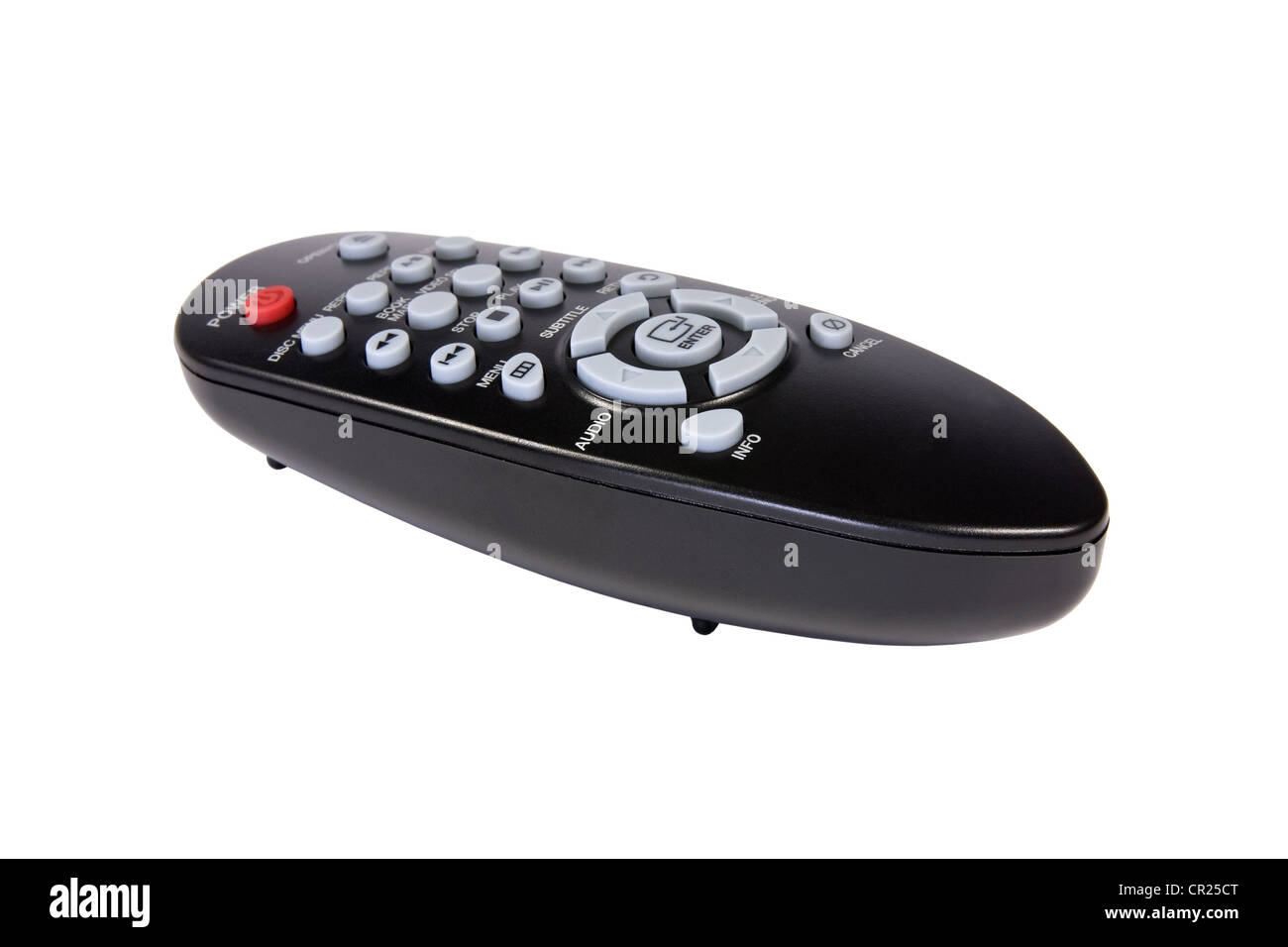 black remote control isolated on white background Stock Photo - Alamy