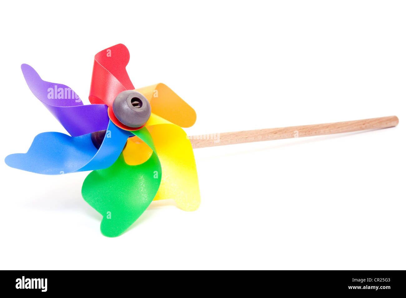 Colorful windmill Isolated on a White background Stock Photo - Alamy