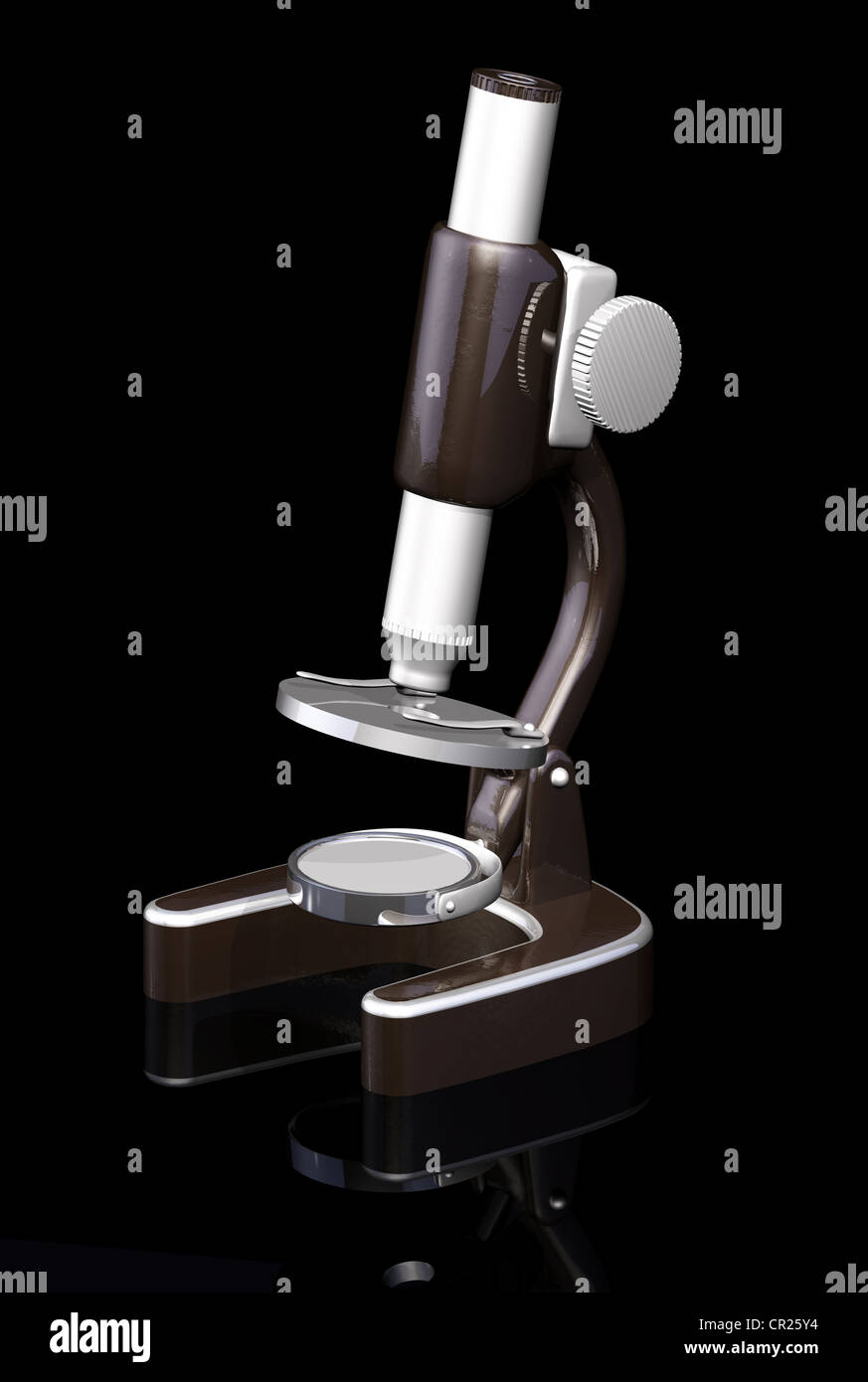 illustration of a microscope Stock Photo - Alamy
