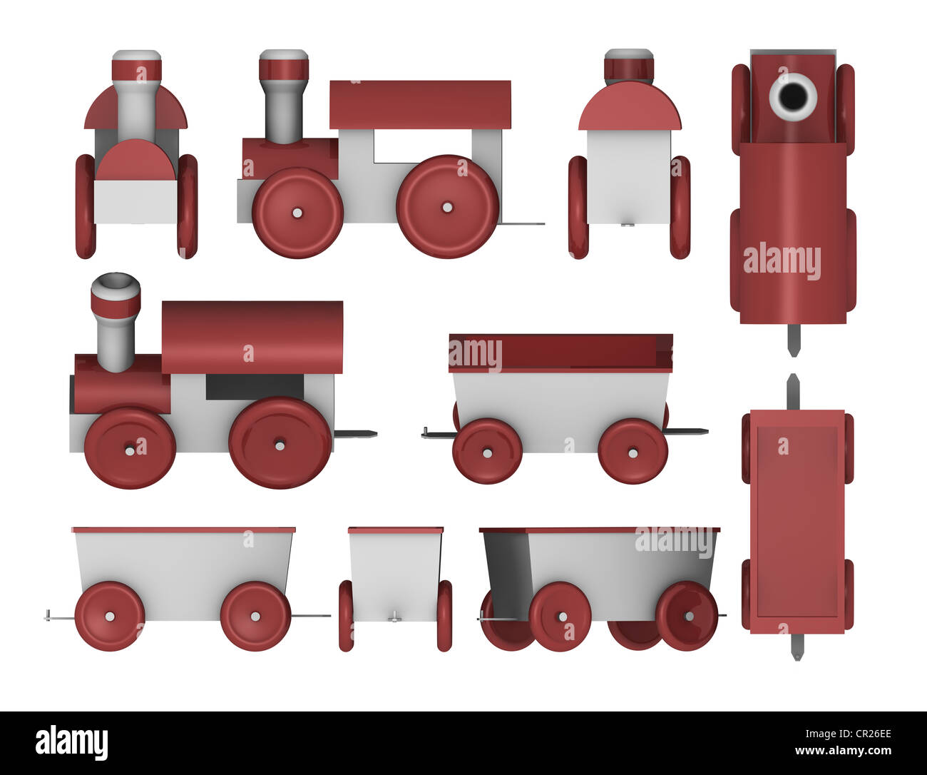 Toy trains set Stock Photo - Alamy