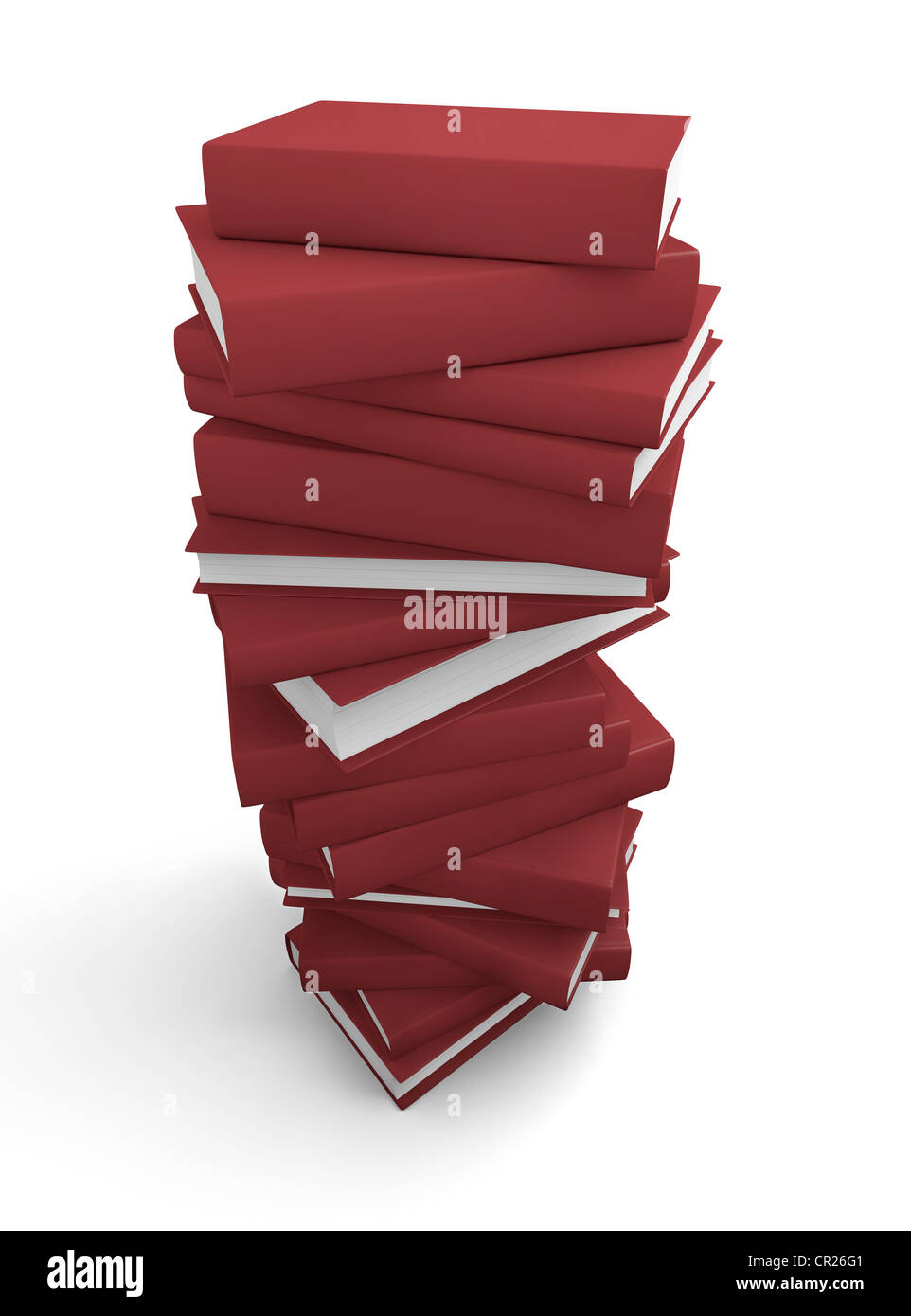 3d illustration stack book hi-res stock photography and images - Alamy