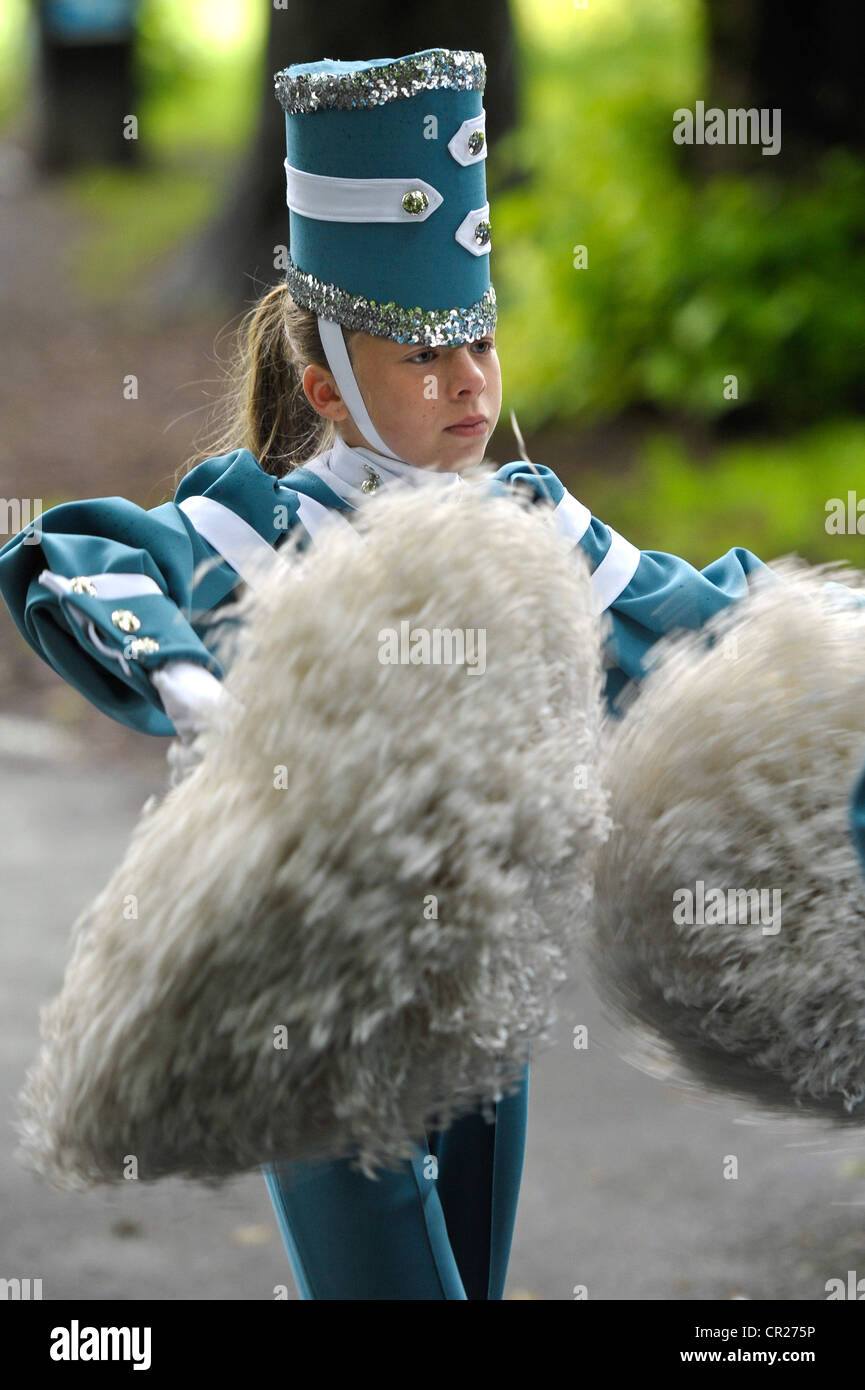 Marching Bands on Parade. Pictured during a competition in north west ...