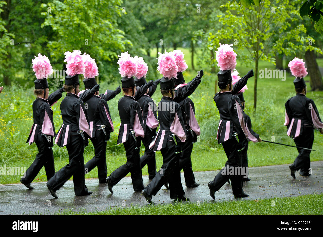 Marching Bands on Parade. Pictured during a competition in north west ...