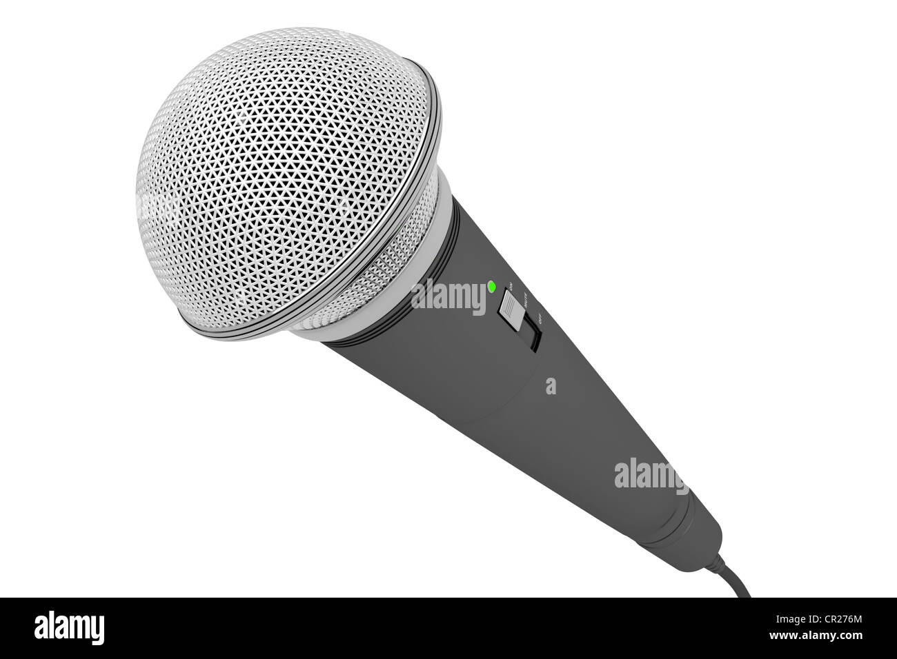 Microphone isolated on white background Stock Photo - Alamy