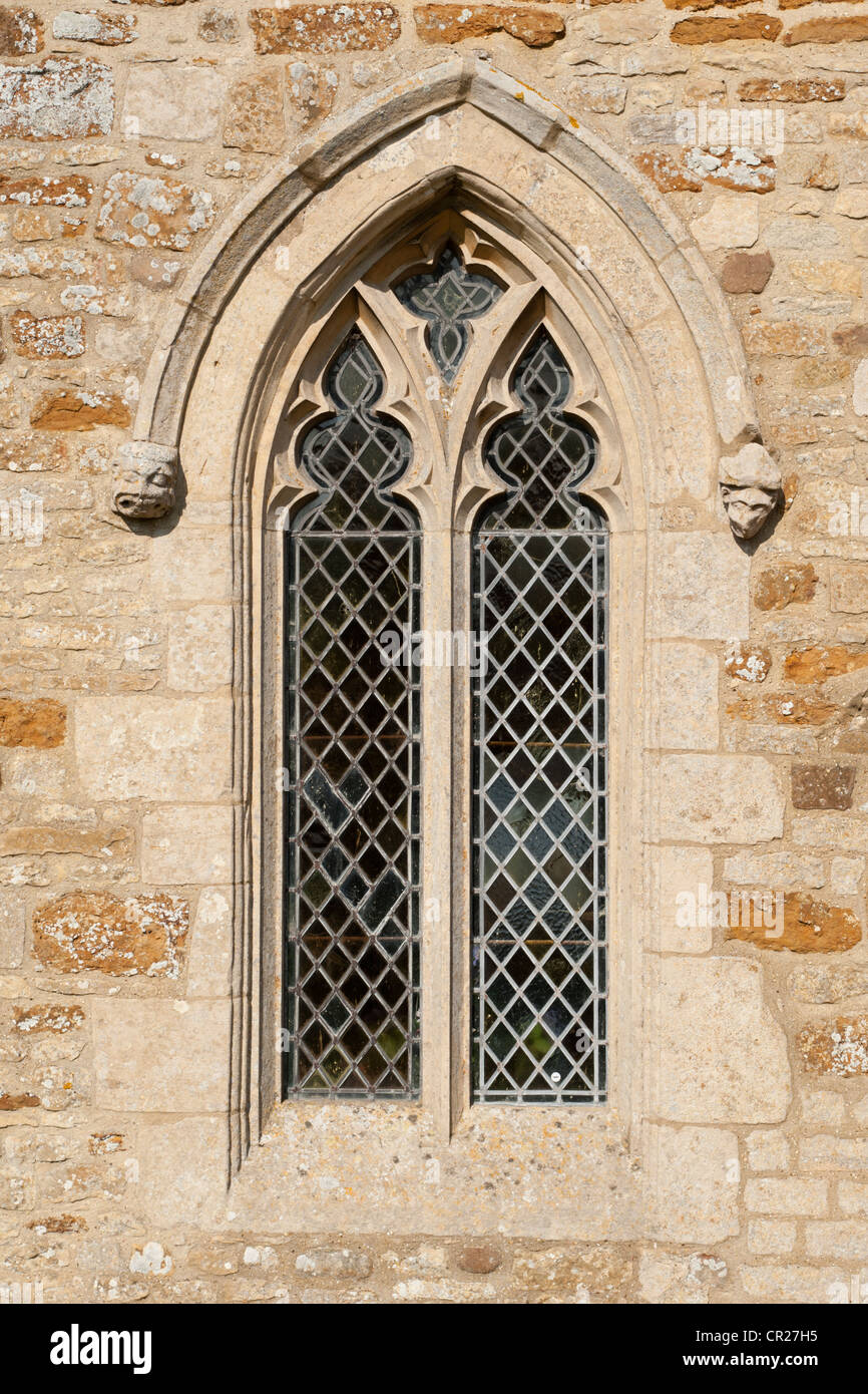 A window of Saint Helen's Church, Great Oxendon, Northamptonshire ...