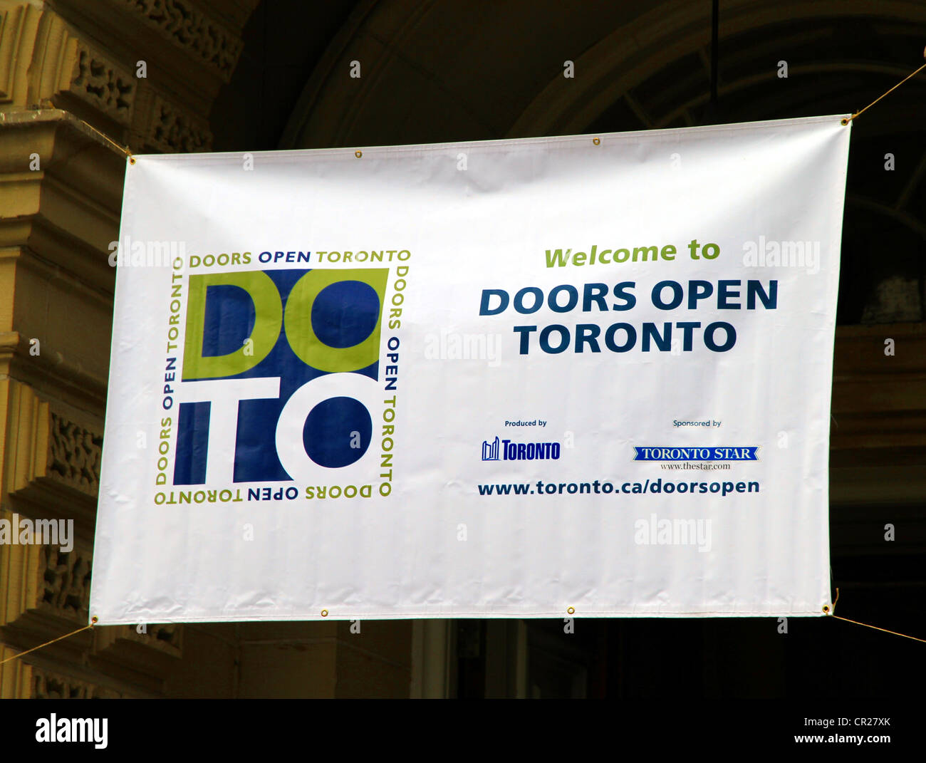 Doors Open Toronto Banner Stock Photo - Alamy