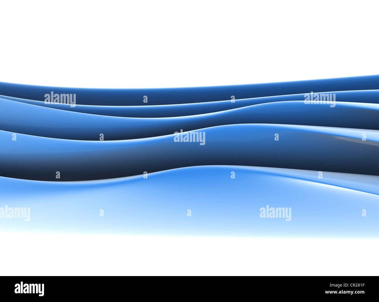 Abstract 3d wave shape Stock Photo - Alamy