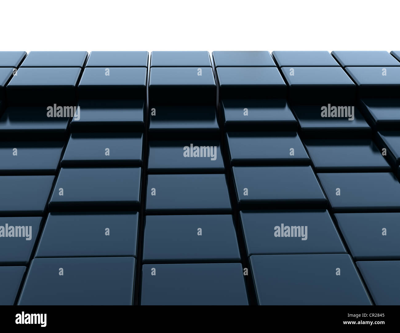 3D dark metallic blue cubes Stock Photo - Alamy