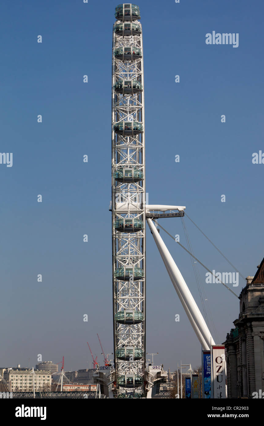 Side-on view of the London Eye Stock Photo - Alamy