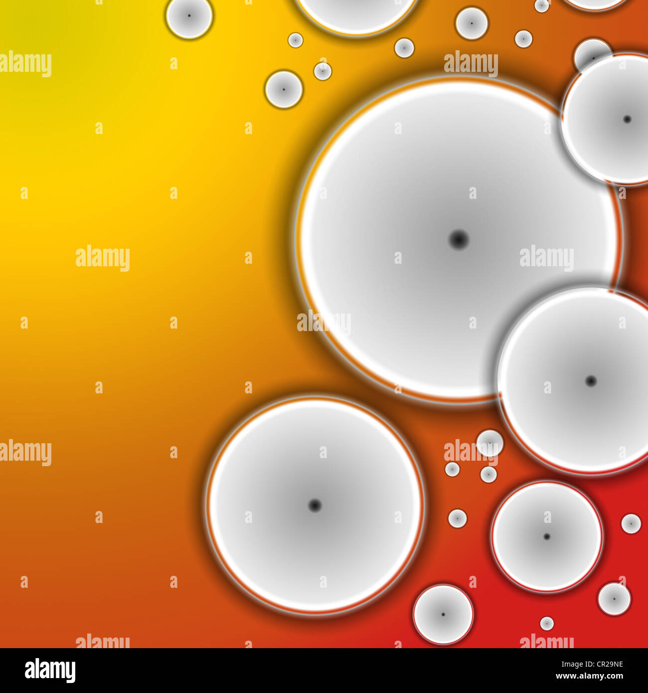 Abstract geometric retro background style with circle objects Stock ...