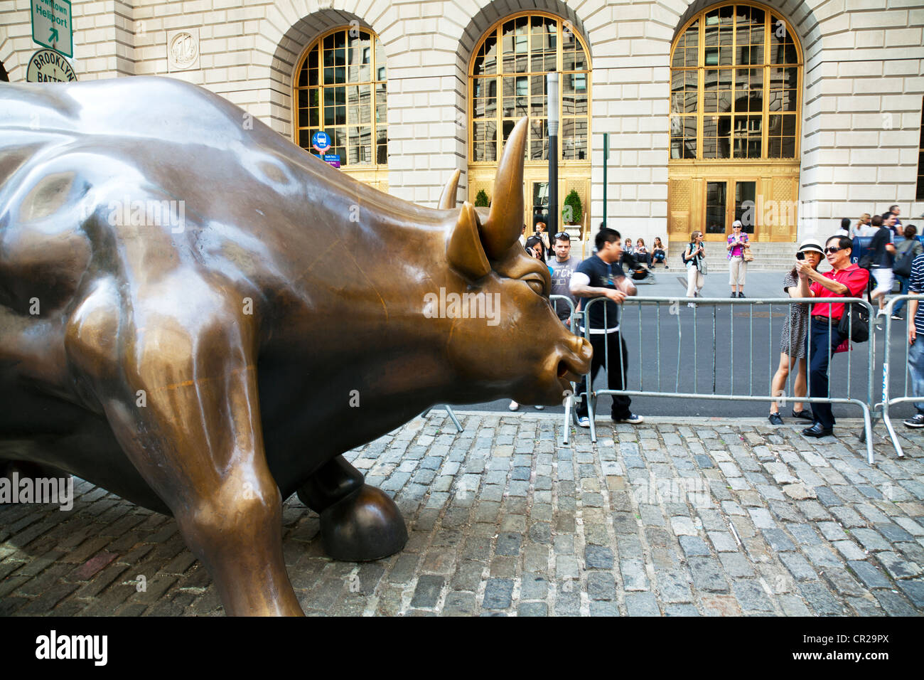 Charging Bull, which is sometimes referred to as the Wall Street Bull or the Bowling Green Bull ...