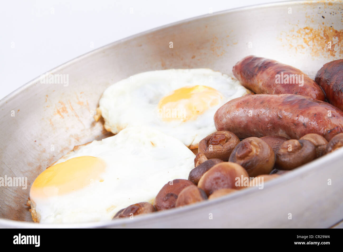 Breakfast cooking in a frying pan Stock Photo - Alamy