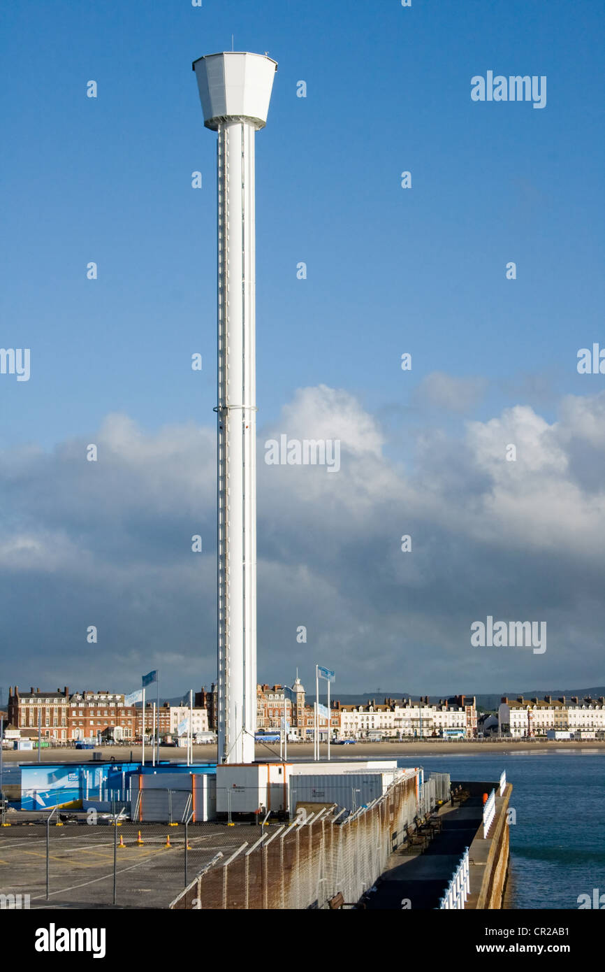 Weymouth sea life tower looking towards Weymouth seafront Stock Photo ...