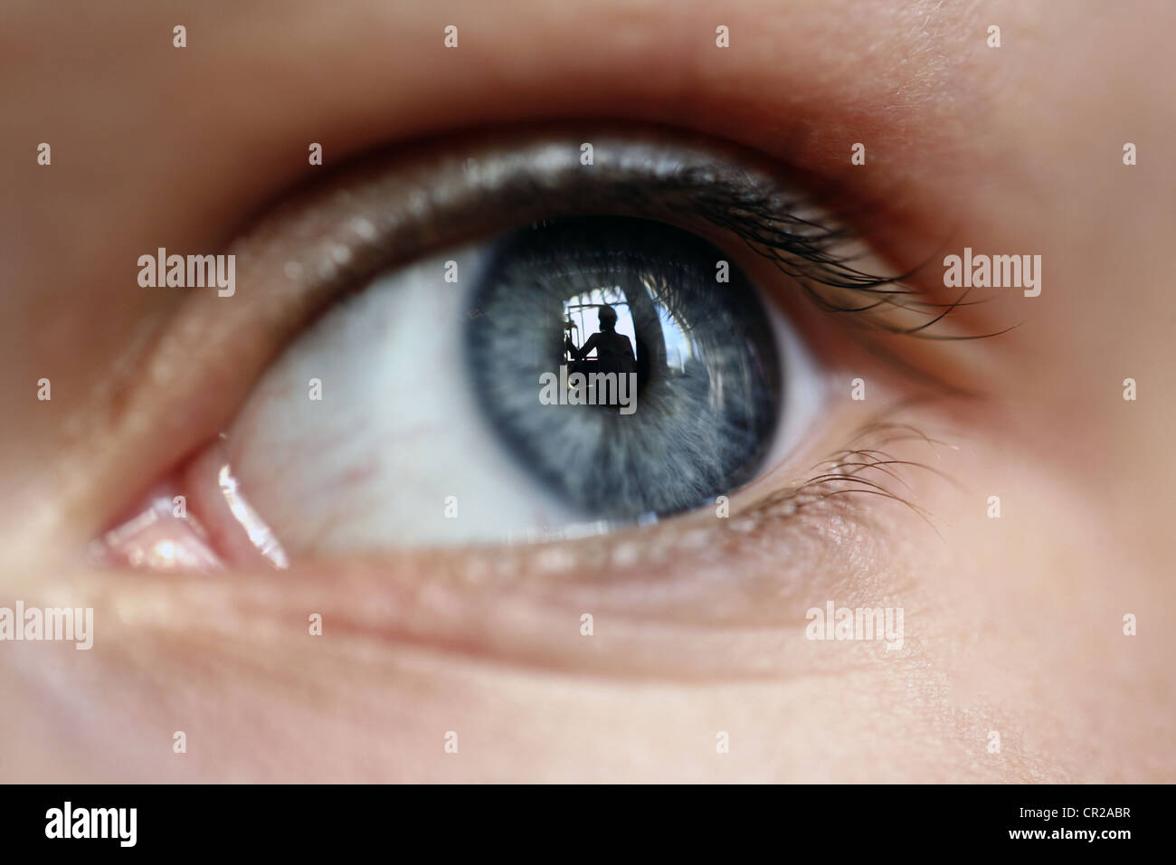 Open eye close-up Stock Photo - Alamy