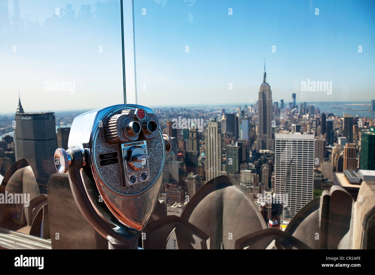 midtown & lower Manhattan, New York inc Empire State building, from ...