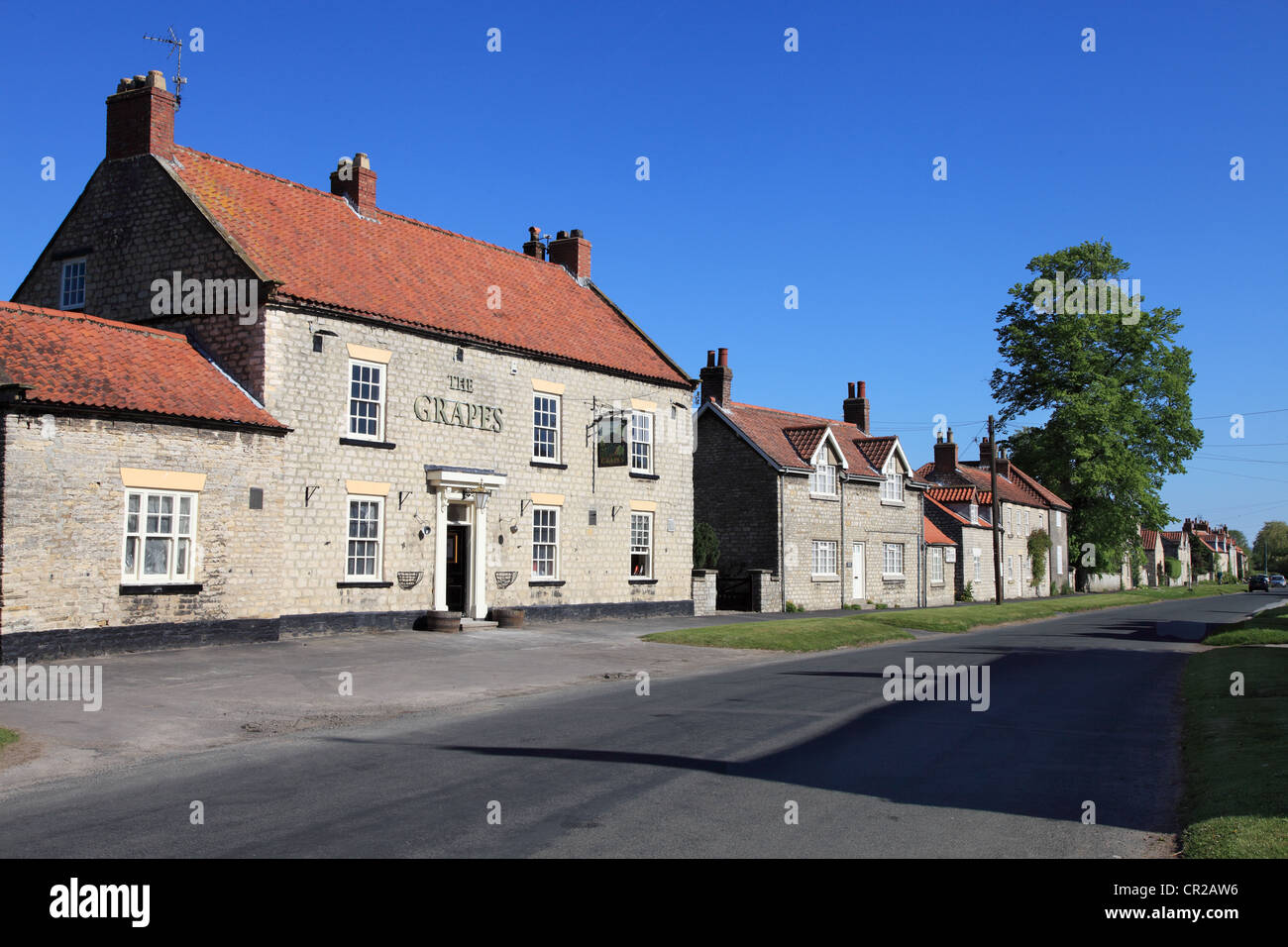 The Grapes public house Slingsby, North Yorkshire, England, UK Stock ...